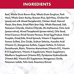 Nutro Natural Choice Adult Dry Dog Food, Beef & Brown Rice Recipe Dog Kibble, 12 lb. Bag