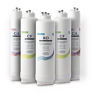 iSpring F5-RO500AK 1 to 2 Years Filter Replacement Pack for RO500AK Tankless Reverse Osmosis Water Filtration System
