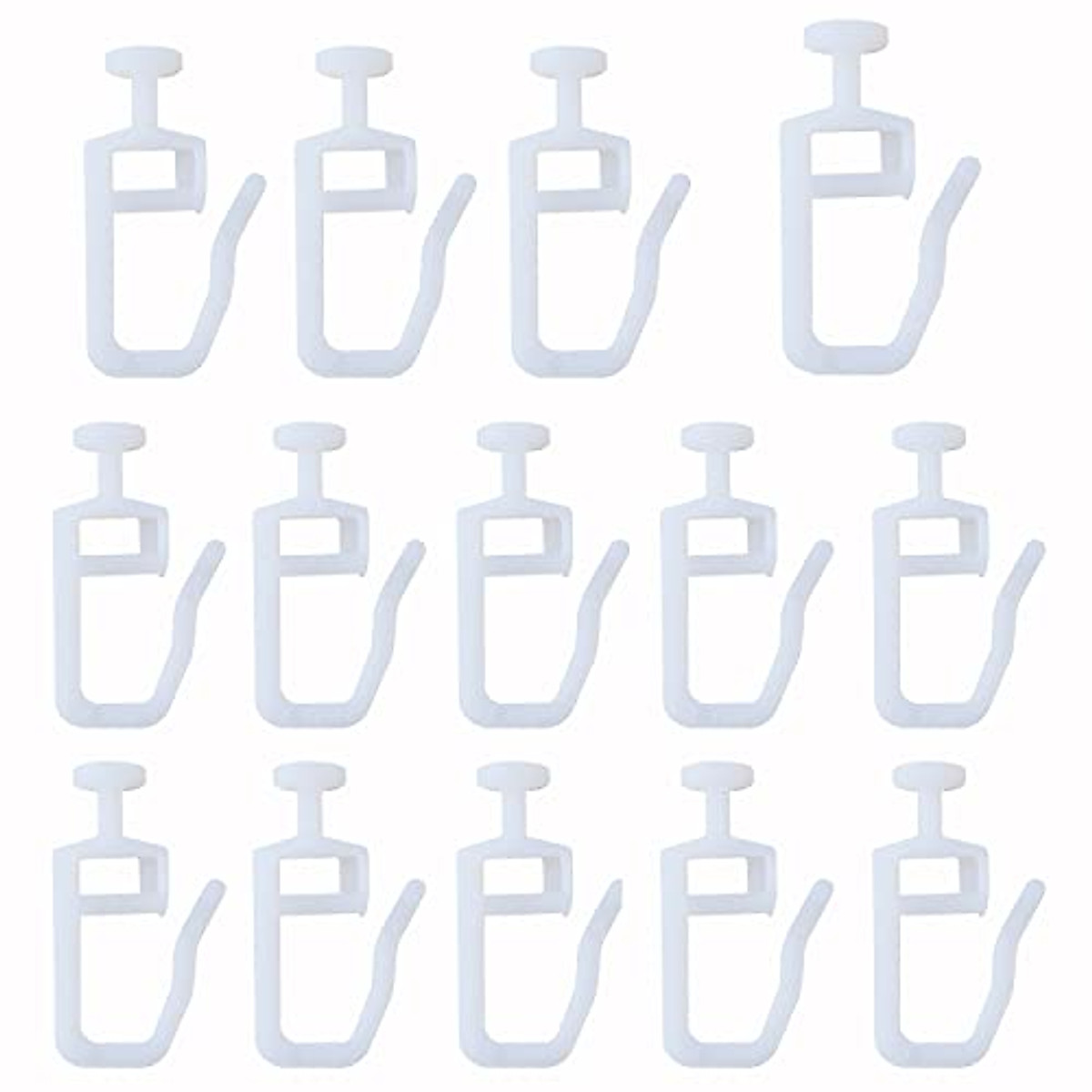 ZZLZX Curtain Track Glider Roller Hook 50PCS Curtain Gliders with 8.3 MM Head Folding Glider Curtain Rail Track Glider Hooks for Room Divider Ceiling Track