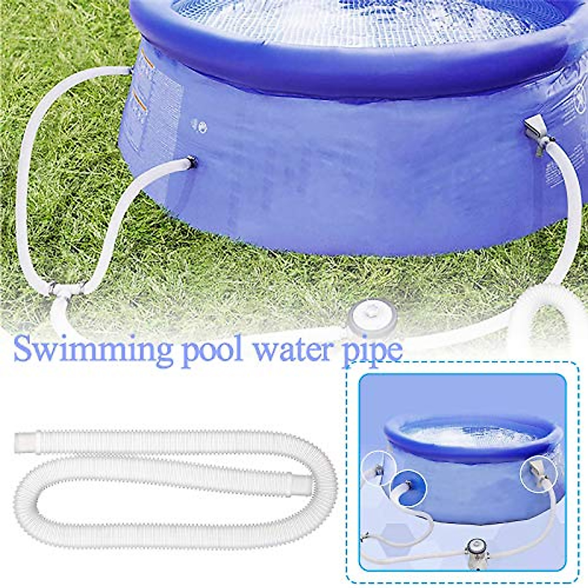 coersd Easy Set up Summer Swimming Pool Replacement Hose for Above Ground Pools, Swimming Pool Cleaner Hose Filter Pump Hose for Pump