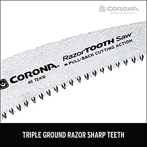 Corona AC 7241D Razor Tooth Tree Pruner Saw Blade for TP 6870, TP 6850, TP 6830, TP 6780, TP 6570 and AC9000 Steel 13 inches