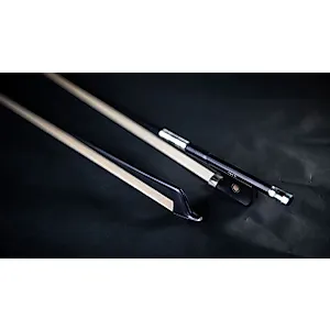 Viotti Carbon Fiber Viola Bow, Hand Crafted by Professional Bow Makers, Strong, Stiff & Well Balanced, Made with Mongolian Horse Hair, For Violist of All Skill Levels (Pearl)