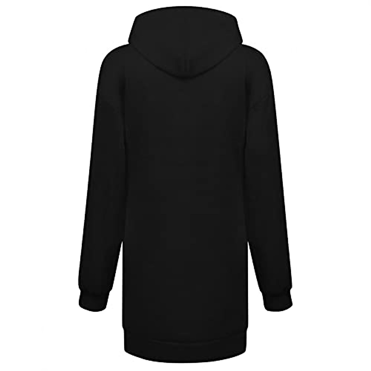 LINASHI Black Skeleton Hoodie Dress for Women Girl Halloween - Long Sleeve Pumpkin Skull Hooded Sweatshirt Pullover with Pocket (C, XXL)