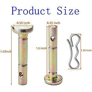 20 Pcs 738-04124A and 714-04040 Shear Pins and Cotter Pins for Cub Cadet MTD Troy Bilt Snow Throwers