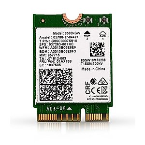 HighZer0 Electronics AC 9560 CNVio Legacy WiFi Adapter for PC | WiFi 5 Dual Band 802.11ac | Up to 1.73 Gbps | Supports Bluetooth 5.1 Windows & Linux | Requires 8-9th Gen Intel CPU | 9560NGW (AC9560)