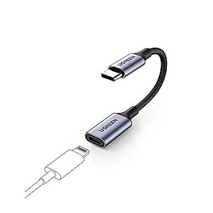 UGREEN USB C to Lightning Audio Adapter Type C Male Lightning Female Headphone Cable Converter Compatible with iPad Pro Air 5 MacBook USB C Phone to Lightning Earphone for Call, Not Support Charging