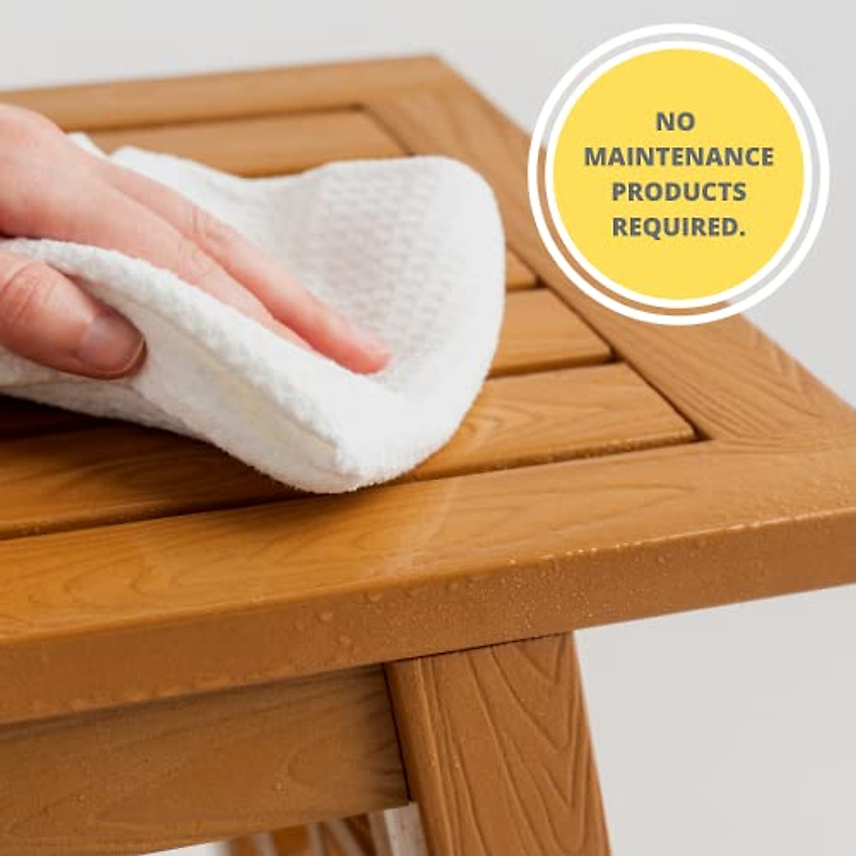 ROHKEX Waterproof Shower Bench with Storage Shelf - Heavy Duty, Easy to Clean - Adjustable Feet - 18-Inch Corner Seat for Shaving Legs - Ideal Shower Bench with Shelf and Seat