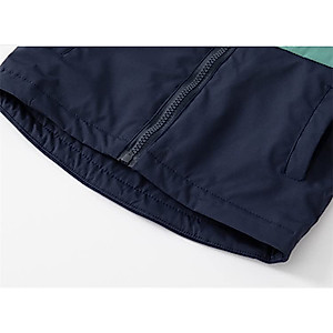 Baby Boys Girls Hooded Water-Resistant Windbreaker Jacket Zipper Coats Fleece Lined Windproof Lightweight Outerwear (Green,90/18-24 M,Unisex,Big Kid,US,Age,18 Months,24 Months)