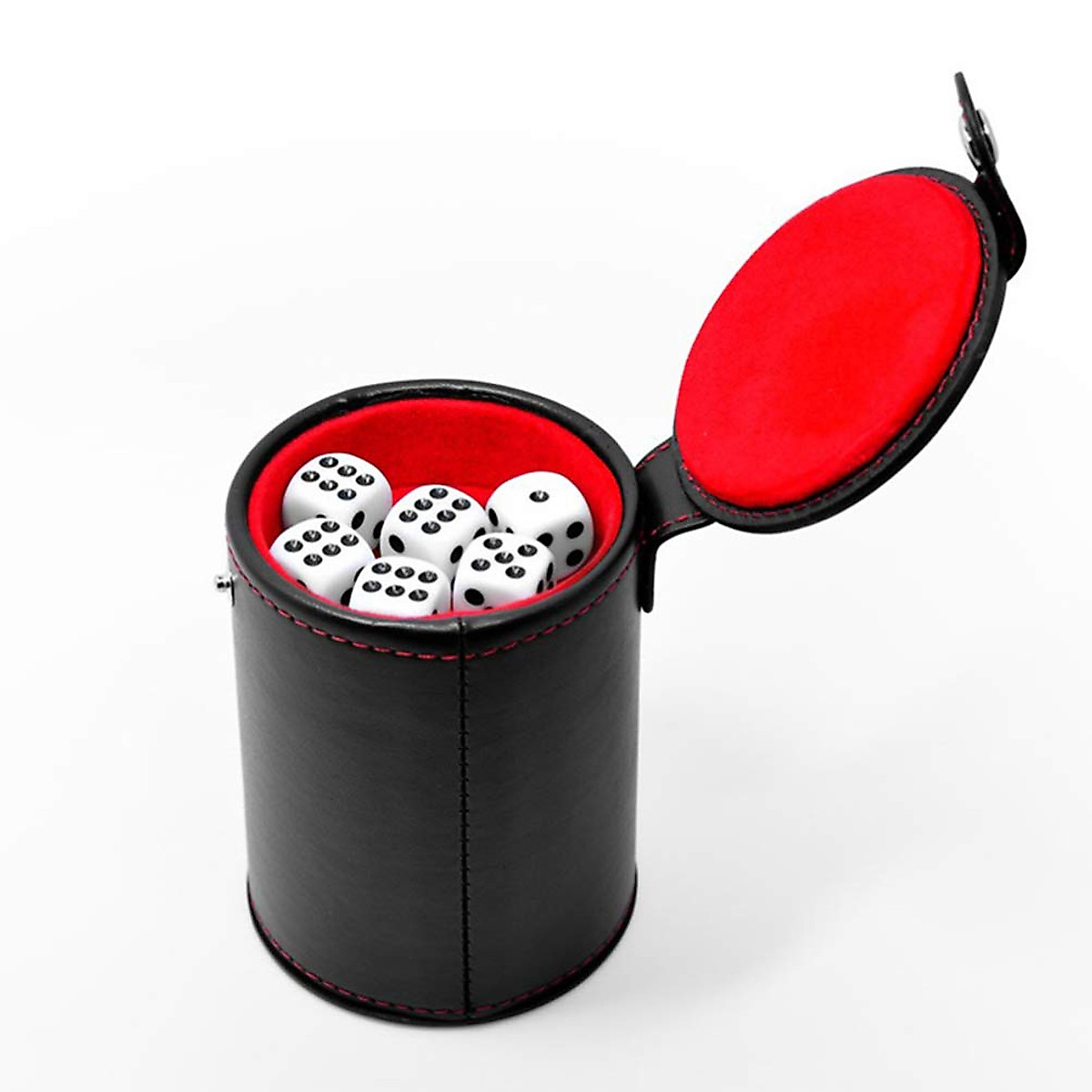 BESTOYARD Double Layers Dice Box Velvet Silence KTV Bar Dice Storage Cup (Without Dice)