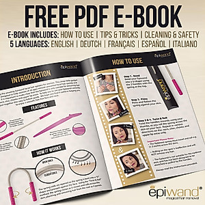 Epiwand Facial Hair Remover Spring Threading Tool - Our Women’s Facial Epilator Coil Removes Peach Fuzz, Chin, Cheek, Neck, Mustache and Upper Lip Hair Quickly - How To Use Instructions in Box