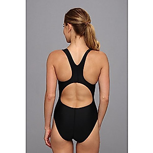 TYR Solid Spandex Maxback Women's Swimsuit - Black, 36