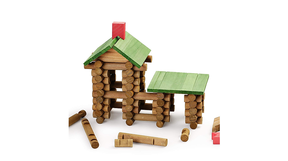 SainSmart Jr. 450-Piece Wooden Building House Kit for Kids 3+