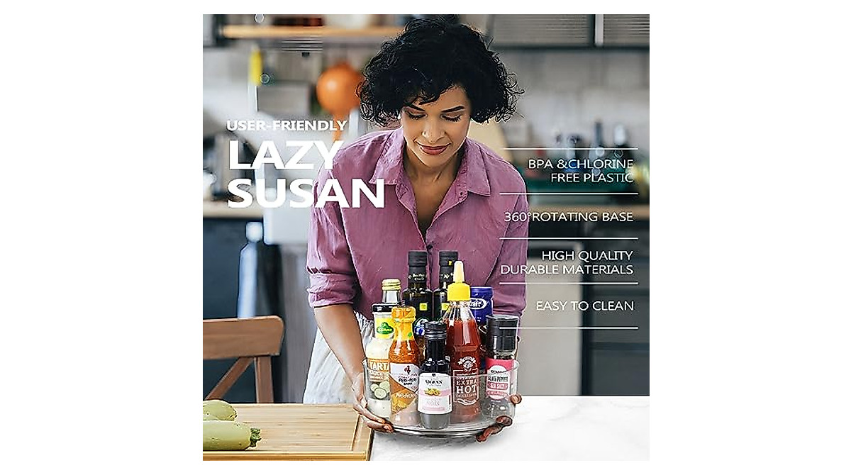 Slow Slog Lazy Susan Organizer - 360° Rotating Turntable