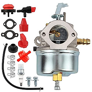Carbhub 632230 632272 Carburetor SnowBlower for Tecumseh 631828 631067 631067A H30 H50 H60 HH60 HH70 4 Cycle Horizontal Engine Troy Bilt Toro Snowblower Sears Tillers with Spark Plug