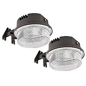 SZGMJIA 2-Pack LED Barn Light 50W, 6500lm Dusk to Dawn Yard Lighting with Photocell, 5000K Daylight 500W MH/HPS Replacement, 5-Year Warranty, IP65 Waterproof for Outdoor Security/Area Light