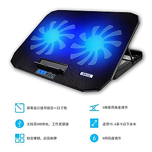 Laptop Cooling Pad Gaming Laptop Cooling Pad Slim USB Powered Laptop Cooler with 2 Fan and Stand for 14-15.6 Inch Laptops (Pink)