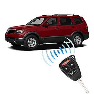 Keyless Remote Key Fob Replacement Fits Chrysler 300 2005-07/ Aspen 2007-09/Dodge Charger 2006-07/Durango 2007-09/Grand Cherokee 2005-07/Jeep Commander 2006-07 (KOBDT04A, OHT692427AA)