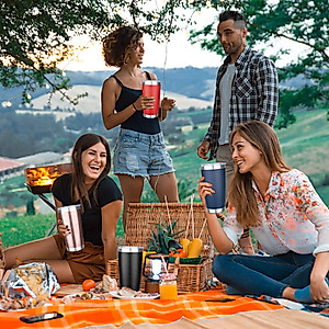 20oz Tumbler with Lid Stainless Steel Insulated Tumblers Travel Coffee Tumbler Bulk Double Wall Vacuum Insulated Water Cup Christmas Gifts for Women Men Her Him Home Office (Black, 1pack)