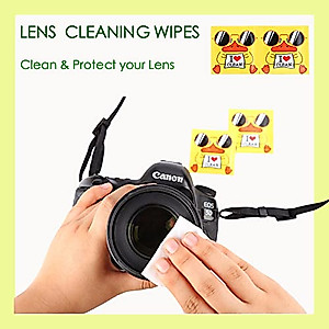 Screen Cleaner Lens Wipes- 120 Pre-Moistened Small Pack Cleaning Wipes & a Soft Dry Magic Cleaning Cloth Clean for Phone Computer TV & Camera Lens Eyeglasses individural Small Pads (120 Count)