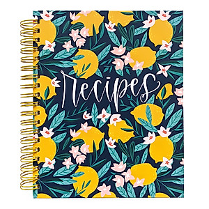 Recipe Book to Write in your Own Recipes - A Blank Recipe Journal, Family Cookbook, & DIY Organizer - Heirloom Quality Keepsake, Durable Hardcover Recipe Book with Gold Spiral Binder