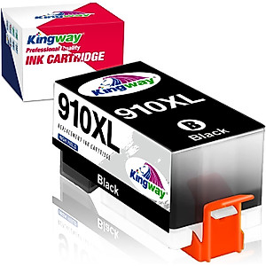 910XL Black Ink Cartridges for HP Printers Replacement for 910 Black Ink Cartridge use for HP Officejet Pro 8025 8028 8020 8031 8033 8034 8035 Officejet 8010 8015 8018, 1 for 910XL Black