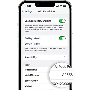umiucrye Single Right Airpod replacement-3rd Generation Only Model NO.A2565，Wireless Bluetooth connectivity in-Ear,No Charging case or Charging Cable Included.White.
