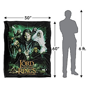 The Lord of The Rings Blanket, 50"x60" Hero Group Silky Touch Super Soft Throw Blanket
