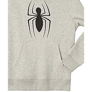 Amazon Essentials Disney Star Wars Men's Fleece Pullover Hoodie Sweatshirts, Marvel Spider-Man, Medium