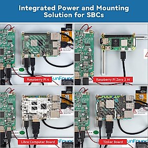 SunFounder Latest 10 Inch DIY Touch Screen for Raspberry Pi 5, IPS HD 1280x800 LCD, HDMI, DC 12V/5A, Output 5V/5A, 10-Point Touch, No Driver, Dual Speakers, 16:10, Compatible with RPi 5/4/3/Zero 2W