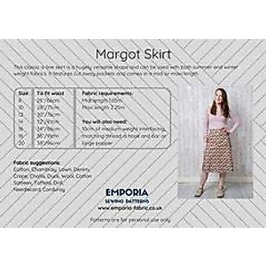 Womens Ladies Margot Skirt Sewing Pattern | UK 8-20| EU 36-48 | US 2-20 by Emporia Patterns