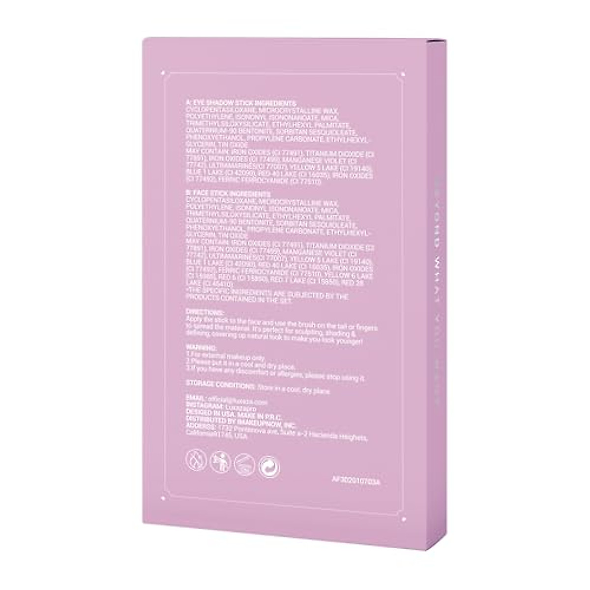 LUXAZA 3Pcs Metallic Brown Eyeshadow Stick Set, Metallic And Shimmer Creamy EyeShadow Pencil, Smooth High Pigmented Eye Brightener Stick Smoky Eye Makeup