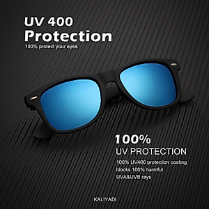 KALIYADI Unisex Polarized Retro Classic Trendy Stylish Sunglasses for Men Women Driving Sun glasses UV Blocking