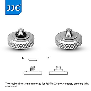JJC Compatible Soft Shutter Release Button Cap for Fuji Fujifilm X-T30 II XT30 X-T3 XT3 X100F X-Pro2 X-Pro1 X-T2 X-E3 X-E2S X-T20 X-T10 X100T X100S for Sony RX10 IV III II, RX1RII RX1R RX1 / GR Black