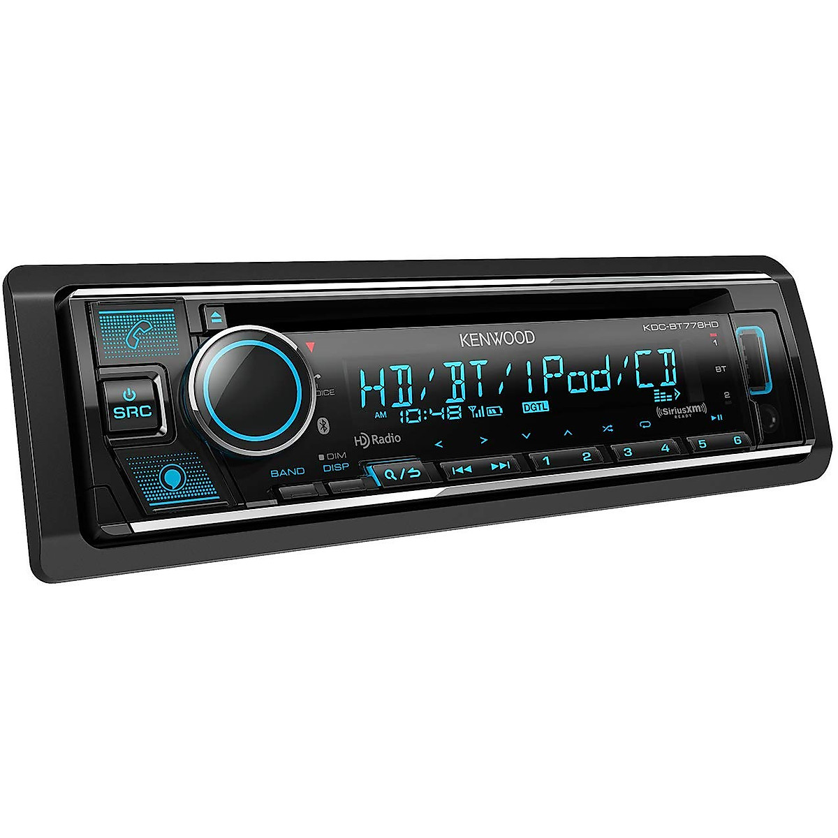 Kenwood KDC-BT778HD in-Dash Single DIN CD Receiver (Certified Refurbished)