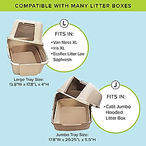 Kitty Sift (6-Pack) Disposable Cat Litter Box, Sustainable, Clean - Jumbo, 6-Pack