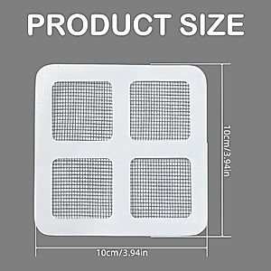 Disposable Floor Drain Filter Stickers,2024 4 Inch Shower Drain Cover Hair Catcher Shower Drain Mesh Stickers for Bathroom Laundry Bathtub Kitchen (20)