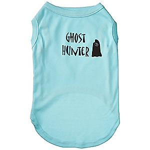Mirage Pet Products Ghost Hunter Screen Print Shirt Aqua with Black Lettering XL (16)