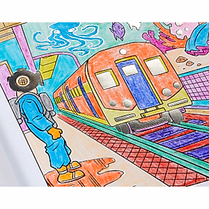 Crayola Art with Edge Coloring Book, Art in The Streets, 32pgs, Gift