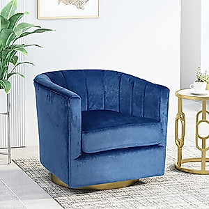Christopher Knight Home Conrail Club Chair, Cobalt + Copper