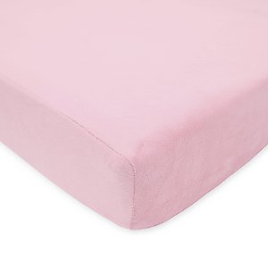 American Baby Company Heavenly Soft Chenille Fitted Crib Sheet 28" x 52", Warm and Cozy Neutral Chenille Sheet, Pink, for Boys and Girls, Fits Crib and Toddler Bed mattresses