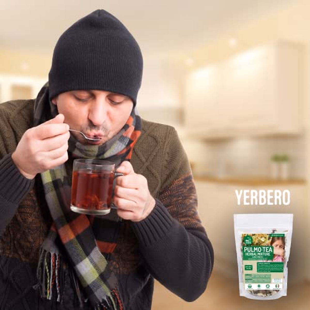 Yerbero - PulmoTea 4 oz (113g) | Herbal Mixture Tea - Soothes/Comforts Thoat | Eucalyptus, Tejocote Root, Mullein Leaf, Bouganvillia Flower, Cassia Fistula, Cuatecomate | 100% All Natural, non-GMO, Gluten-free.