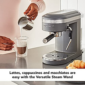 KitchenAid Semi-Automatic Espresso Machine KES6403, Matte Charcoal Grey