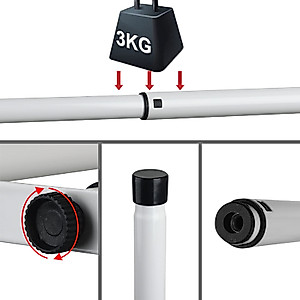 HEDOMII 2-Tier Expandable Shoe Rack | Heavy Duty Metal Shoes Organizer for Closet Entryway Cabinet | Adjustable Free Standing Shoe Racks Shelf Storage (White)