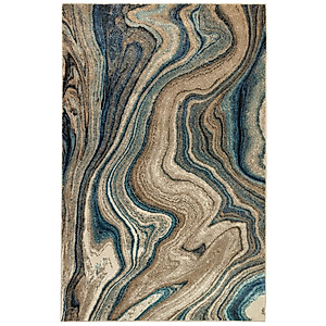 Transocean Liora Manne Ashford Agate Indoor Blue 7'10"X9'10" Rug
