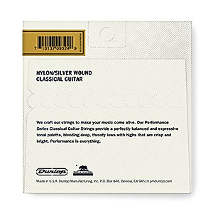 Jim Dunlop Performance Nylon Ball End Classical Guitar Strings (DCV100NB)