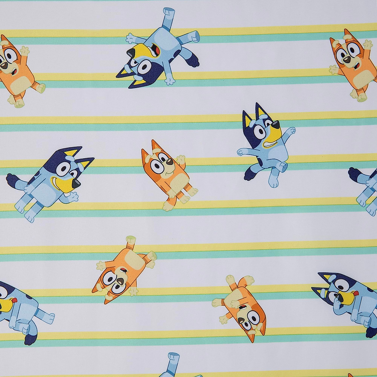 Bluey 4 Piece Toddler Bedding Set – Includes Comforter, Sheet Set – Fitted Top Sheet Reversible Pillowcase for Boys or Girls Bed, Blue