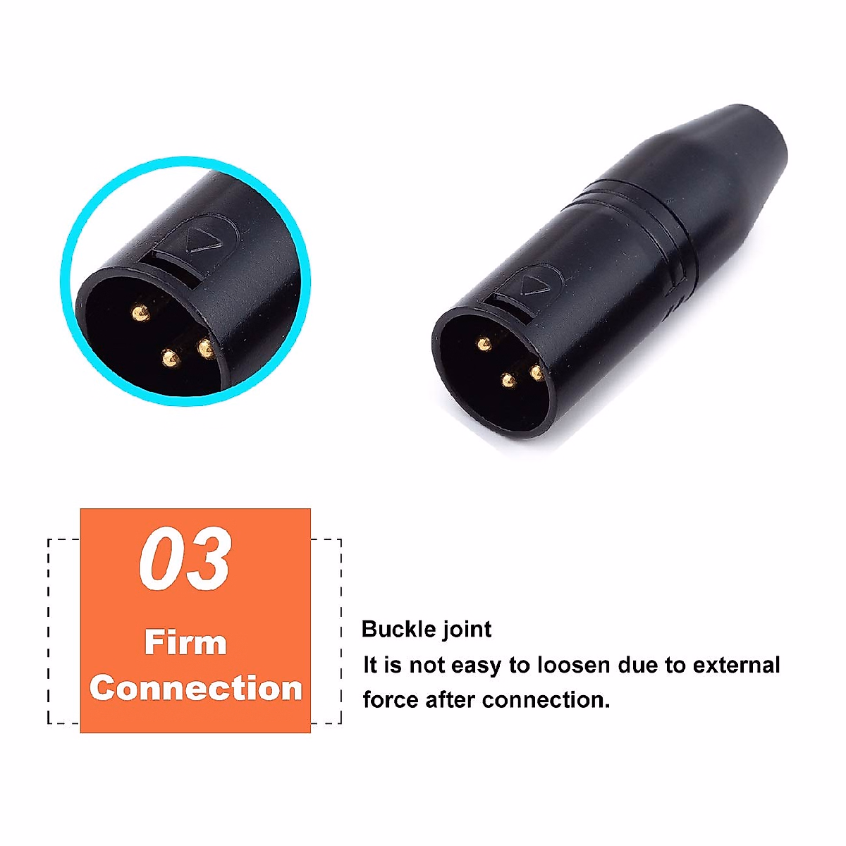 3.5mm to XLR, Ancable 2-Pack 3.5mm Stereo TRS Mini-Jack Female to 3-Pin XLR Male Microphone Adapter, Audio Converter for Camcorders, Recorders, Mixers