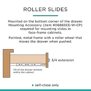 Liberty Hardware 941405 Soft-Close Ball Bearing Drawer Slide, 14-Inch, Set of 2, Zinc Plated
