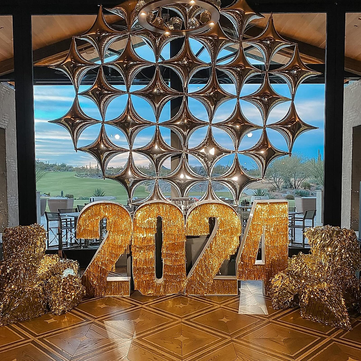 HILAVO 12PCS Silver Star Balloons, 24in 18in 10in Four Angle Star Shaped Balloons Silver Foil Balloons for Wedding, Baby Shower, Birthday Party Decorations