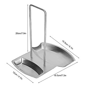 Lid Organizer Pot Lid Thick 304 Stainless Steel Pot Lid Spoon Frame Stand Lid Storage Rack Pot Lid Holder Pot Lid Frame Stand Kitchen Supplies